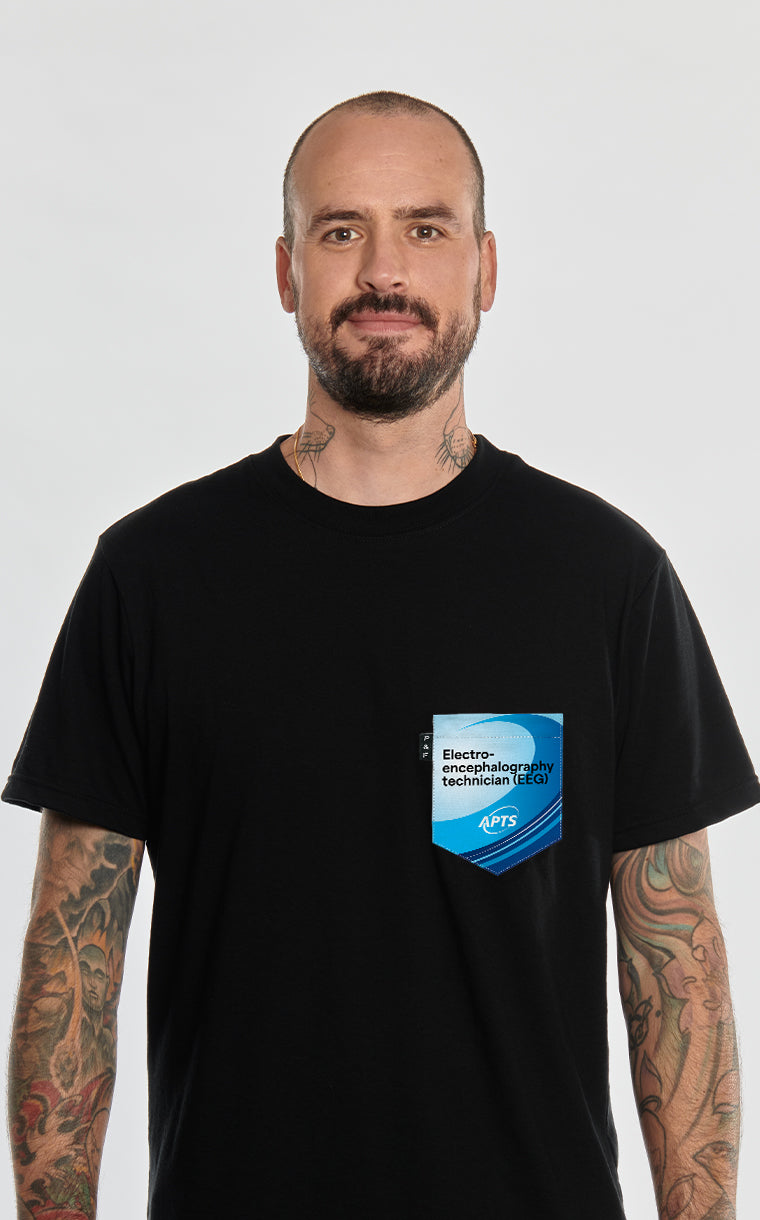 Electro-encephalography technician (EEG)-T-shirt à poche homme | Poches ...